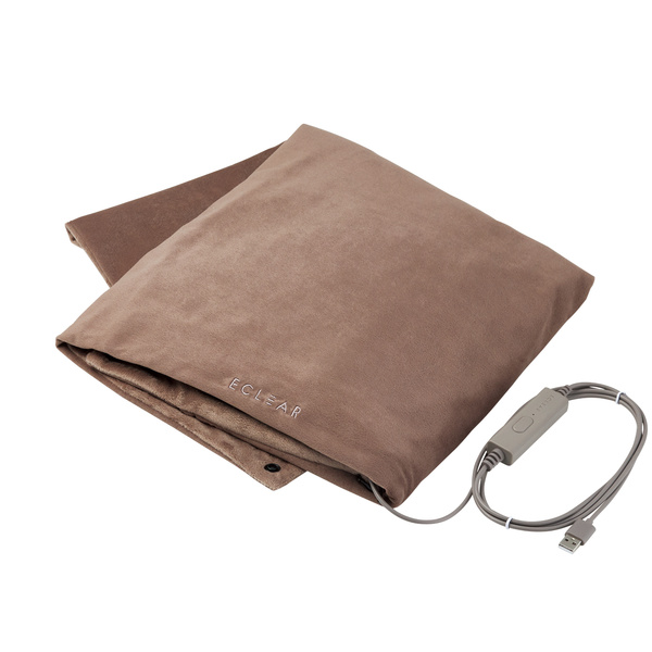 ECLEAR warm USBブランケット（グレージュ） - HCW-B01BE
