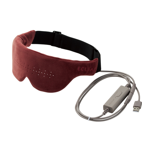 ECLEAR warm USBホットアイマスク（モーヴブラウン） - HCW-E01BR
