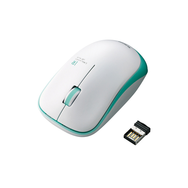 無線IRマウス(3ボタン) - M-IR07DRGN