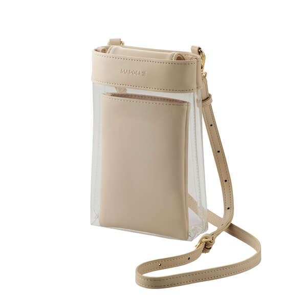 MAPOCHE スマホ汎用ショルダーポーチ クリアポケットタイプ - P-MAP06WH