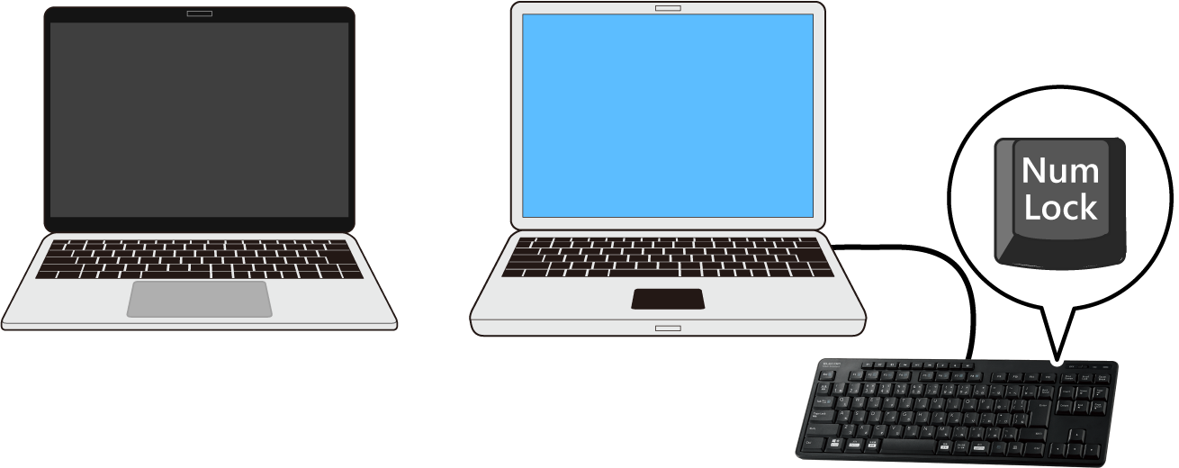 NumLockが機能しない